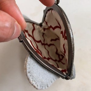 Rat Purse, Silvermane Rat Coin Purse, Felt Rat Metal Frame Kisslock ...