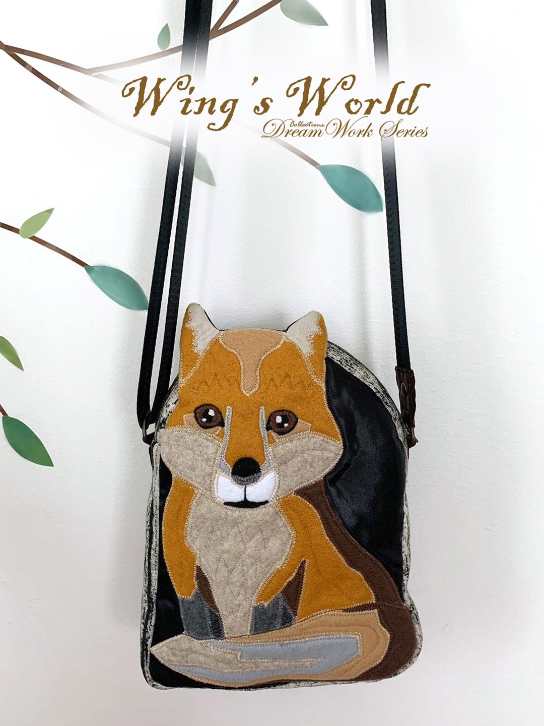 Fox Bag, Felt Patchwork Red Fox Bag, Woodland Bag, Fox Patchwork, Mixed ...