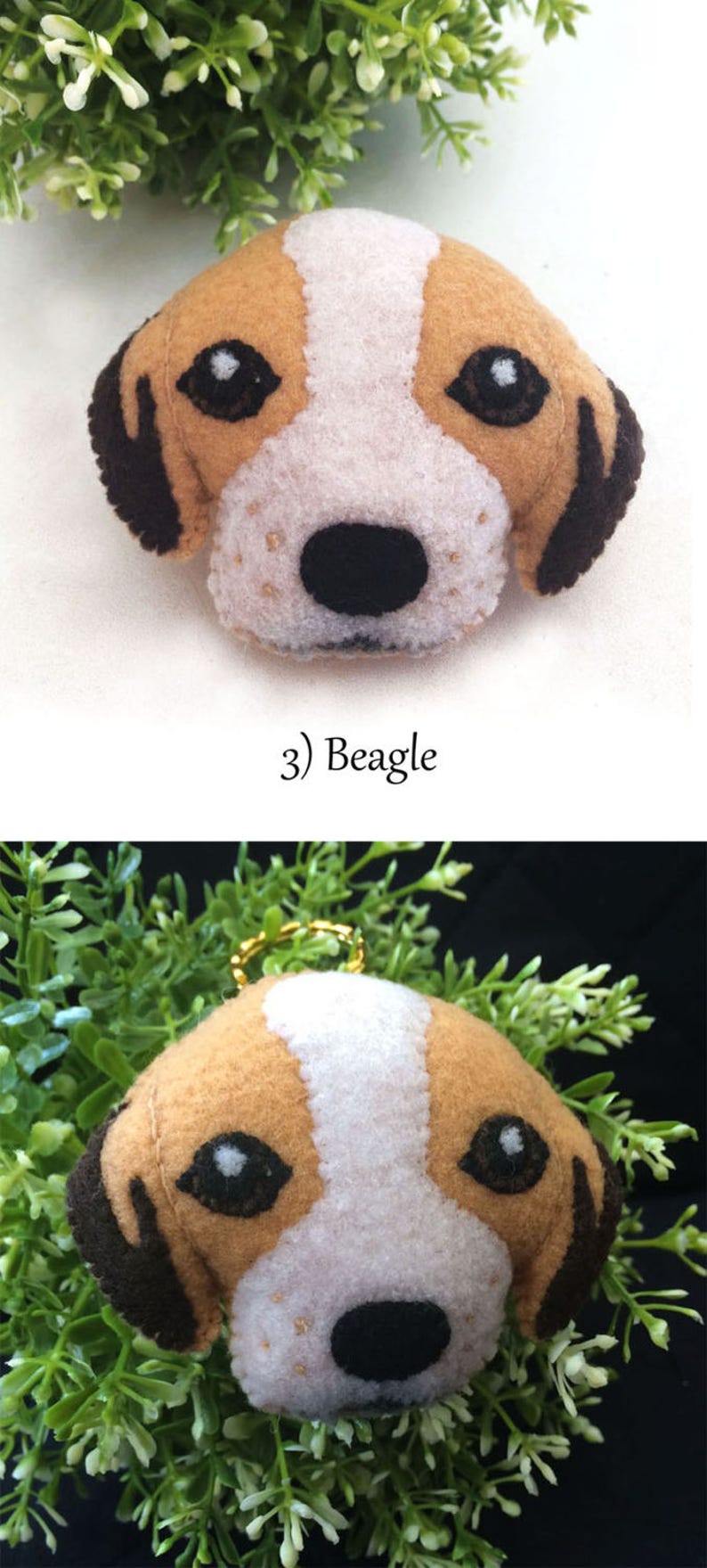 Felt Dog Decoration Brooch Pin Key Chain. Pug Yorkshire - Etsy