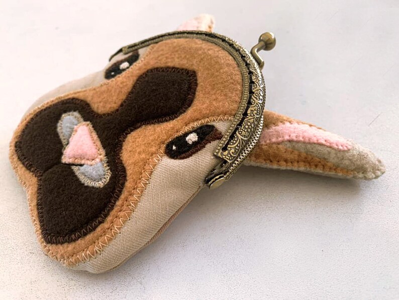 Rabbit Purse, Bunny Purse, Rabbit Snap Purse, Felt Bunny Metal Frame ...