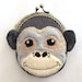 Monkey Purse, Monkey Snap Purse, Monkey Coin Purse, Felt Monkey Metal ...