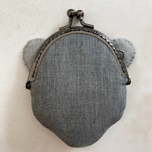Rat Purse, Silvermane Rat Coin Purse, Felt Rat Metal Frame Kisslock ...