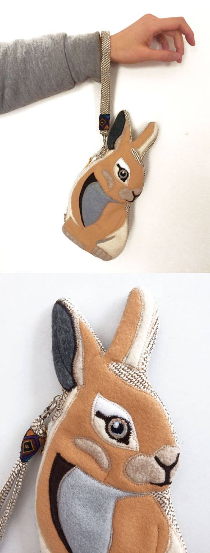 Bunny Wristlet, Convertible Bag, Pocket Book, Clutch Purse, Phone Bag ...