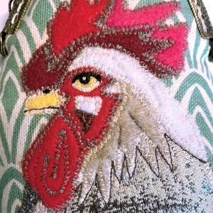 Rooster Purse, Chicken Head Coin Purse, Purse, Felt Chicken Metal Frame ...