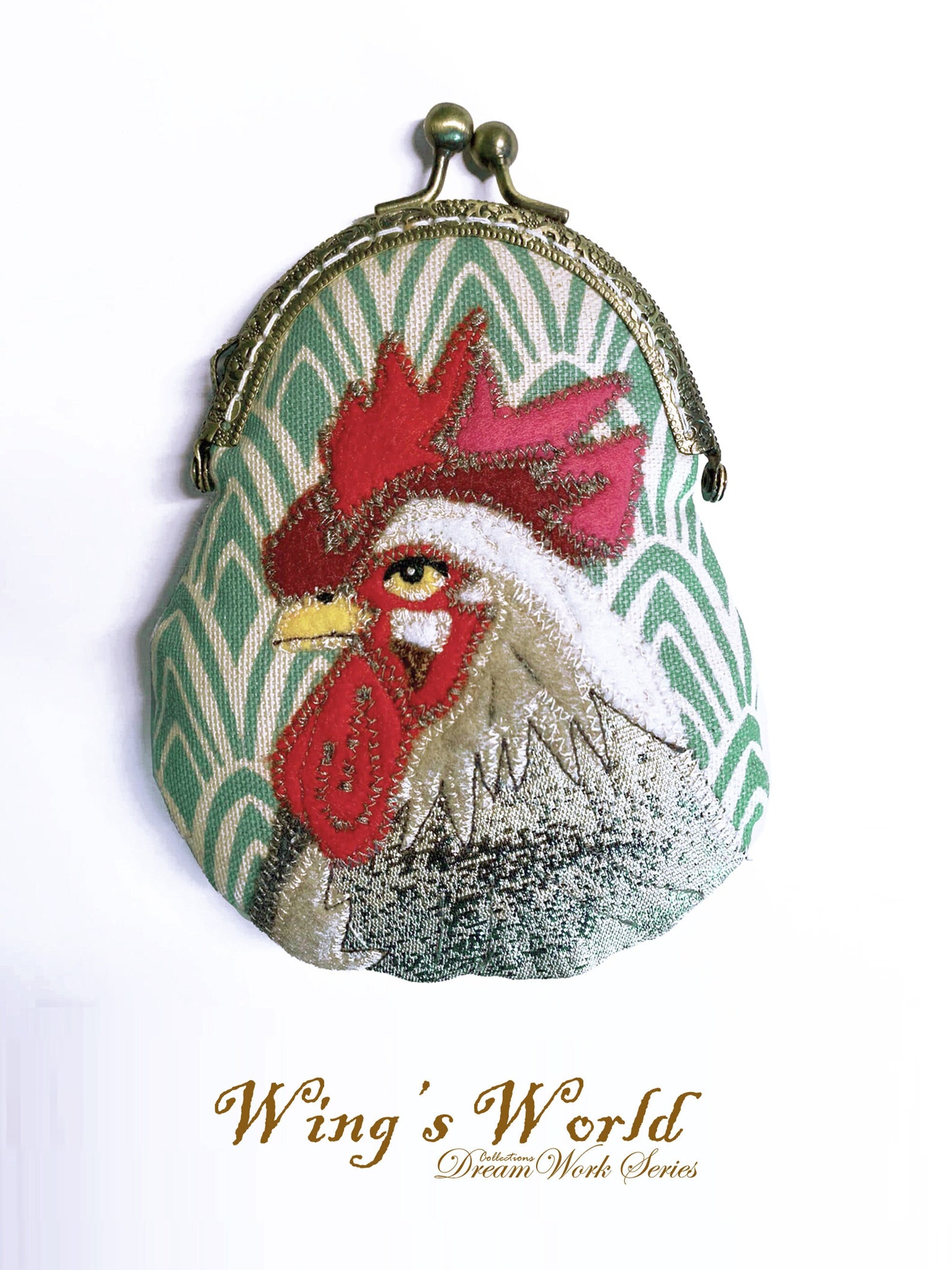 Rooster Purse, Chicken Head Coin Purse, Purse, Felt Chicken Metal Frame ...
