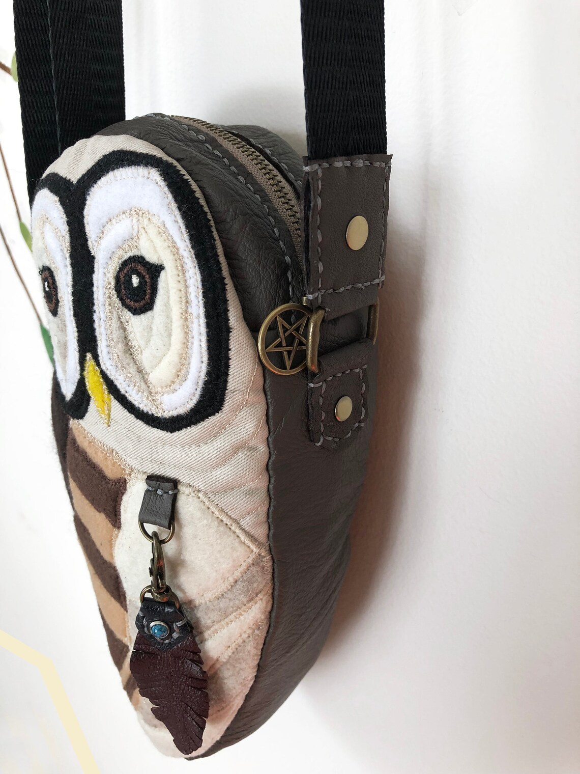 Owl Bag Felt Patchwork Owl Bag Woodland Owl Bag Owl | Etsy