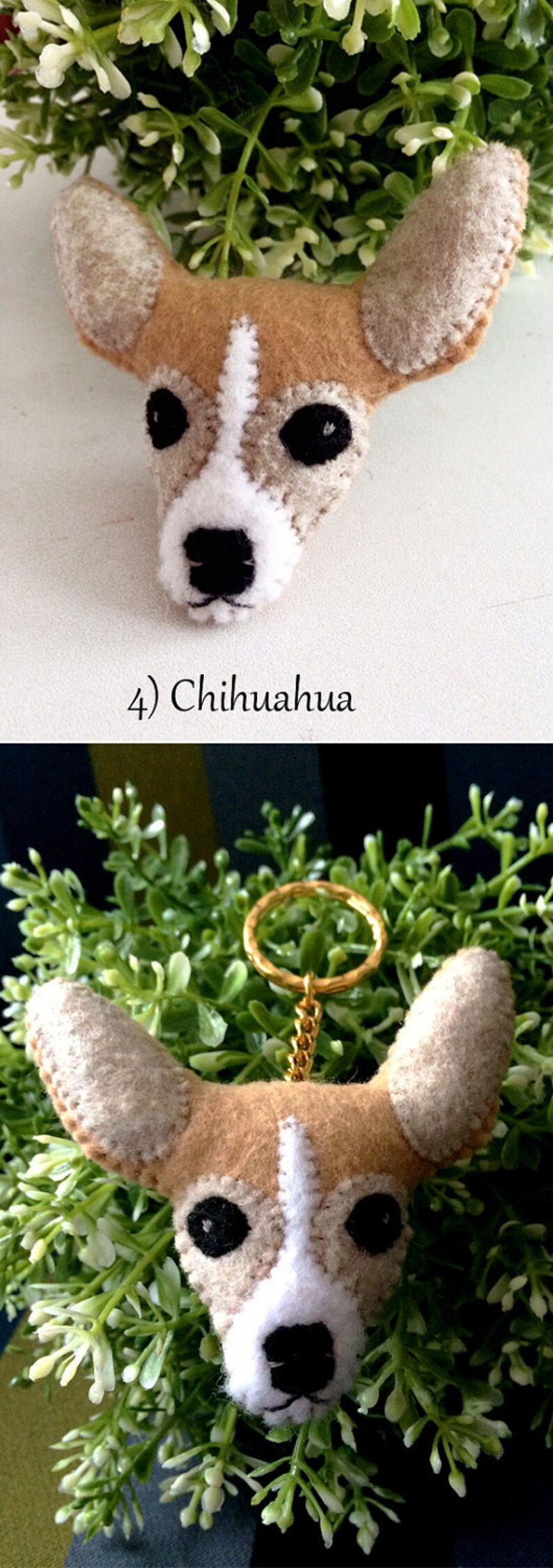 Felt Dog Decoration Brooch Pin Key Chain. Schnauzer Doberman - Etsy