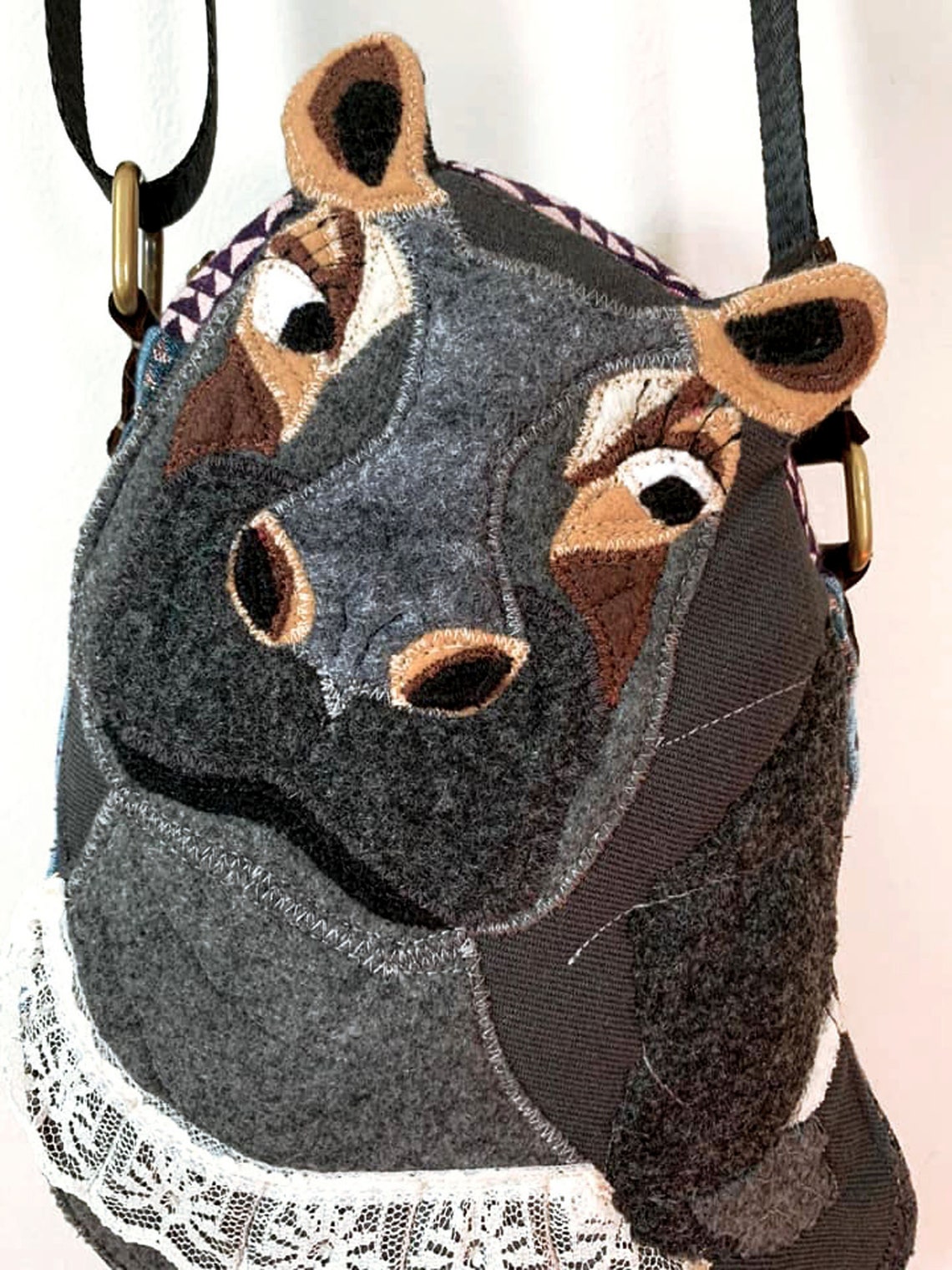 Ballet Hippo Bag Felt Patchwork Hippol Bag Hippopotamus | Etsy