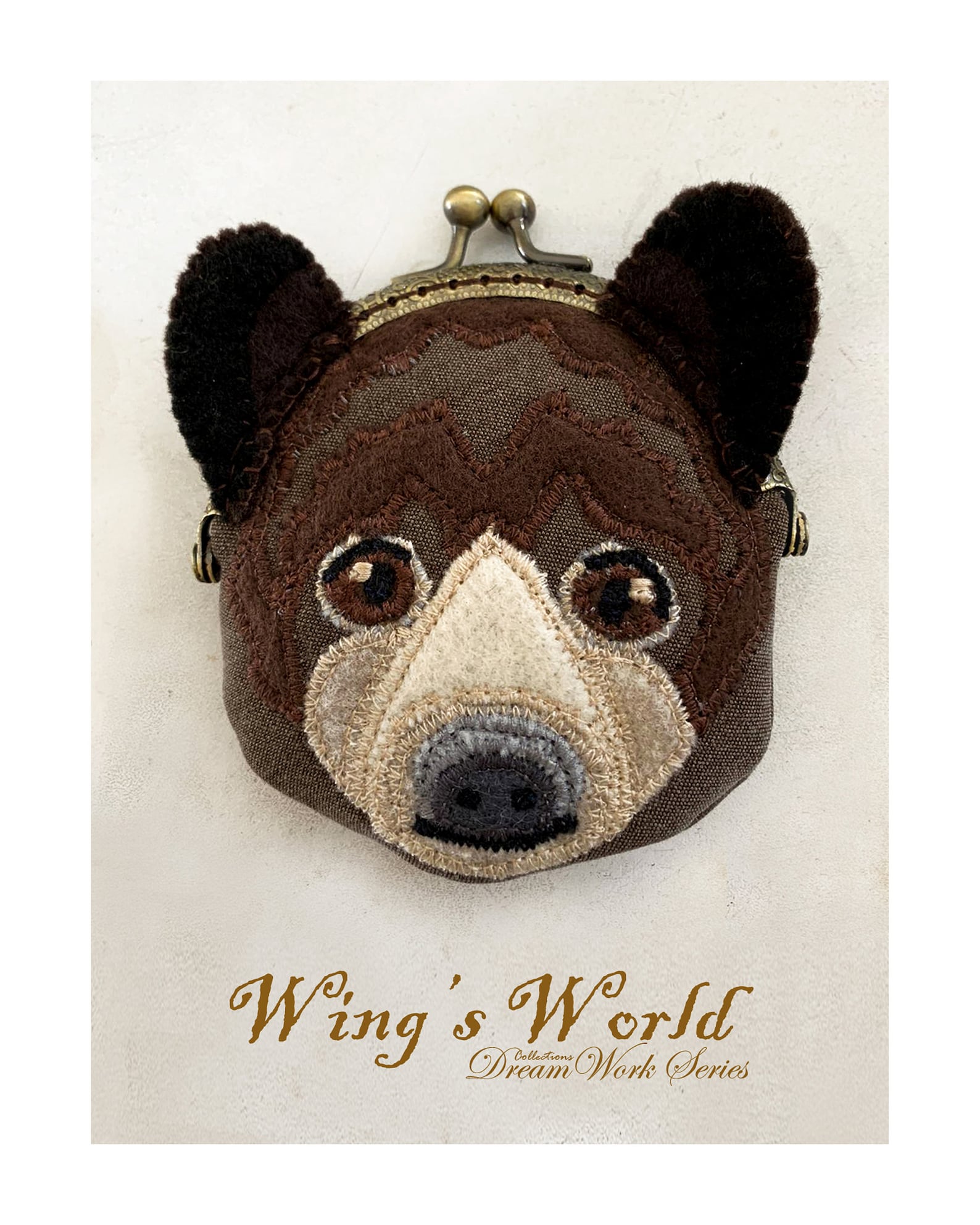 Bear Purse Bear Coin Purse Purse Felt Bear Metal Frame | Etsy