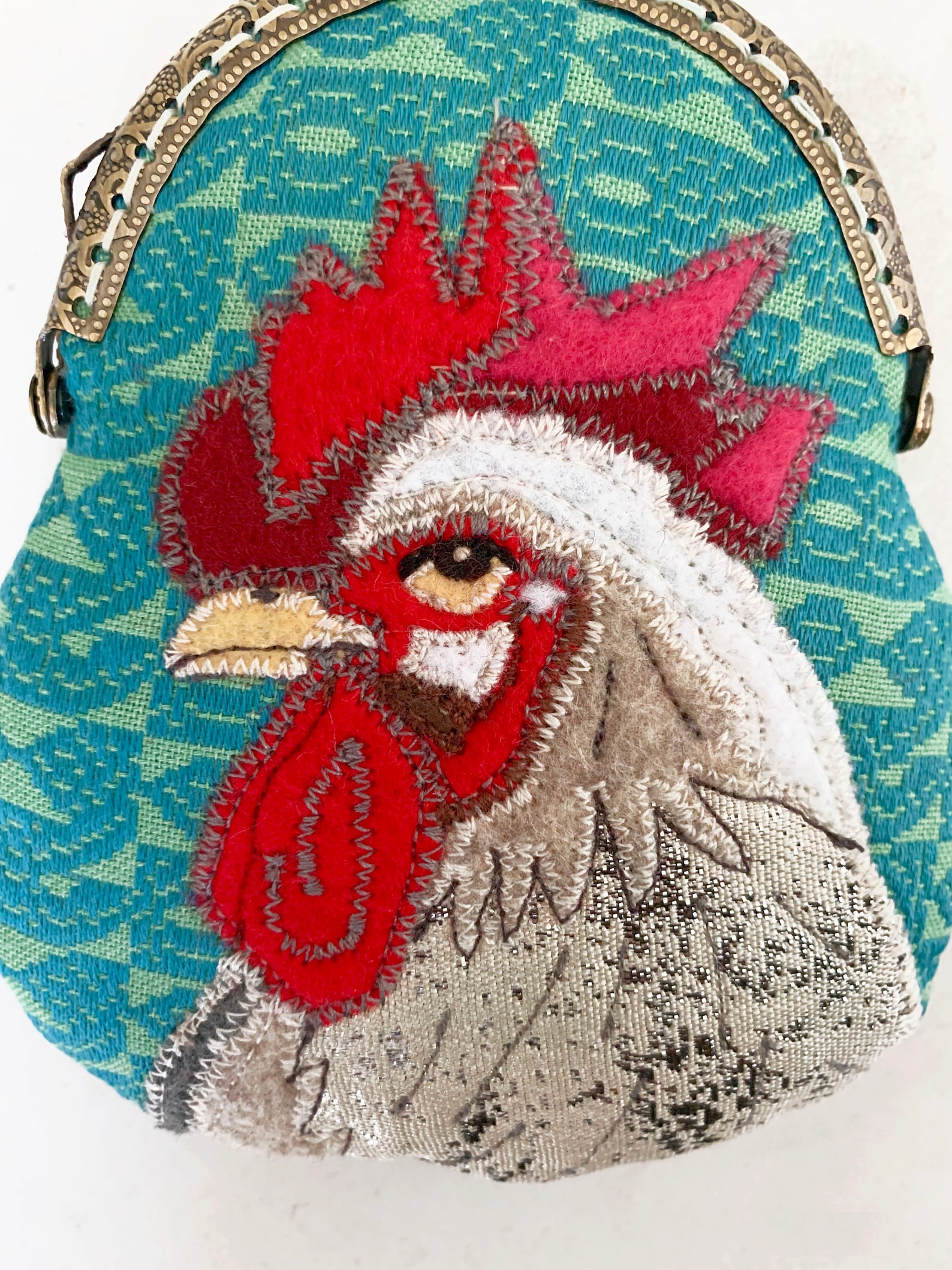 Rooster Purse Chicken Head Coin Purse Purse Felt Chicken - Etsy