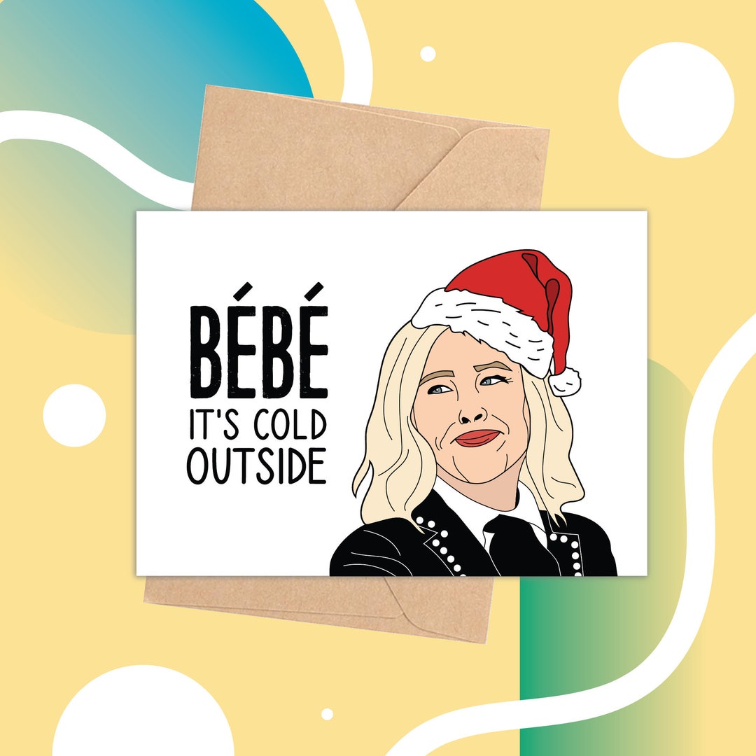 Schitt's Creek Christmas Card, Moire Rose Card, Moira Bebe, Funny Xmas ...