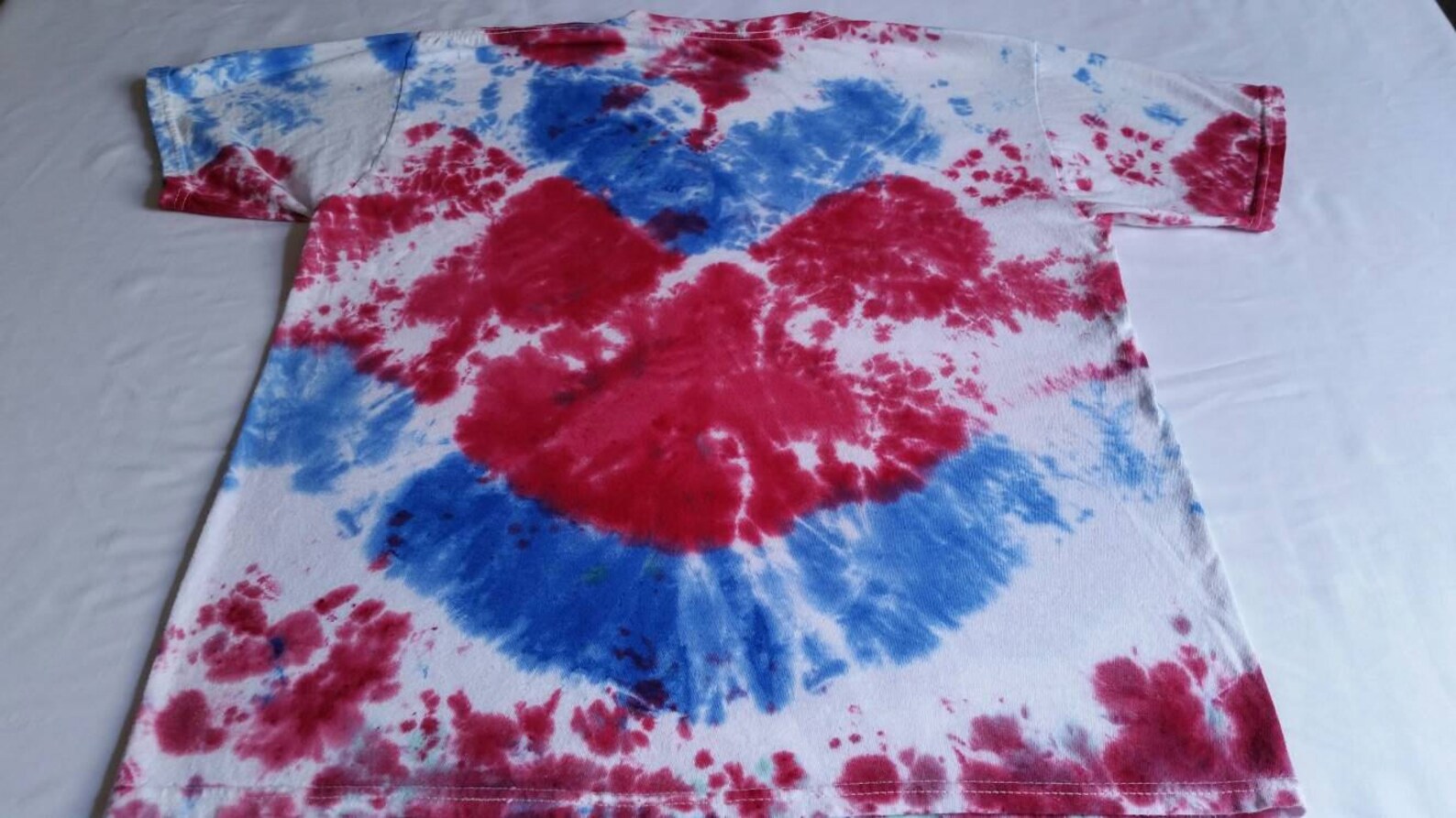 Medium Bright Red and Blue Tie Dye - Etsy