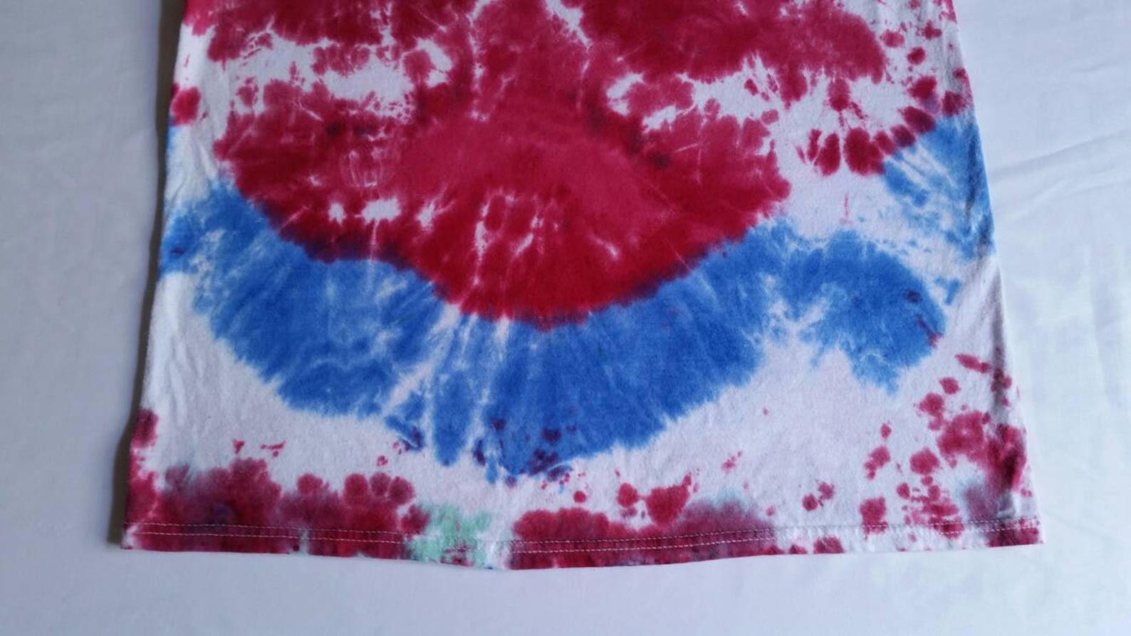 Medium Bright Red and Blue Tie Dye - Etsy