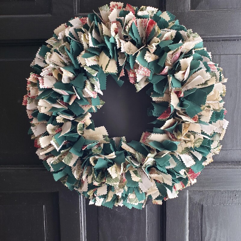 Fabric Wreath - Etsy