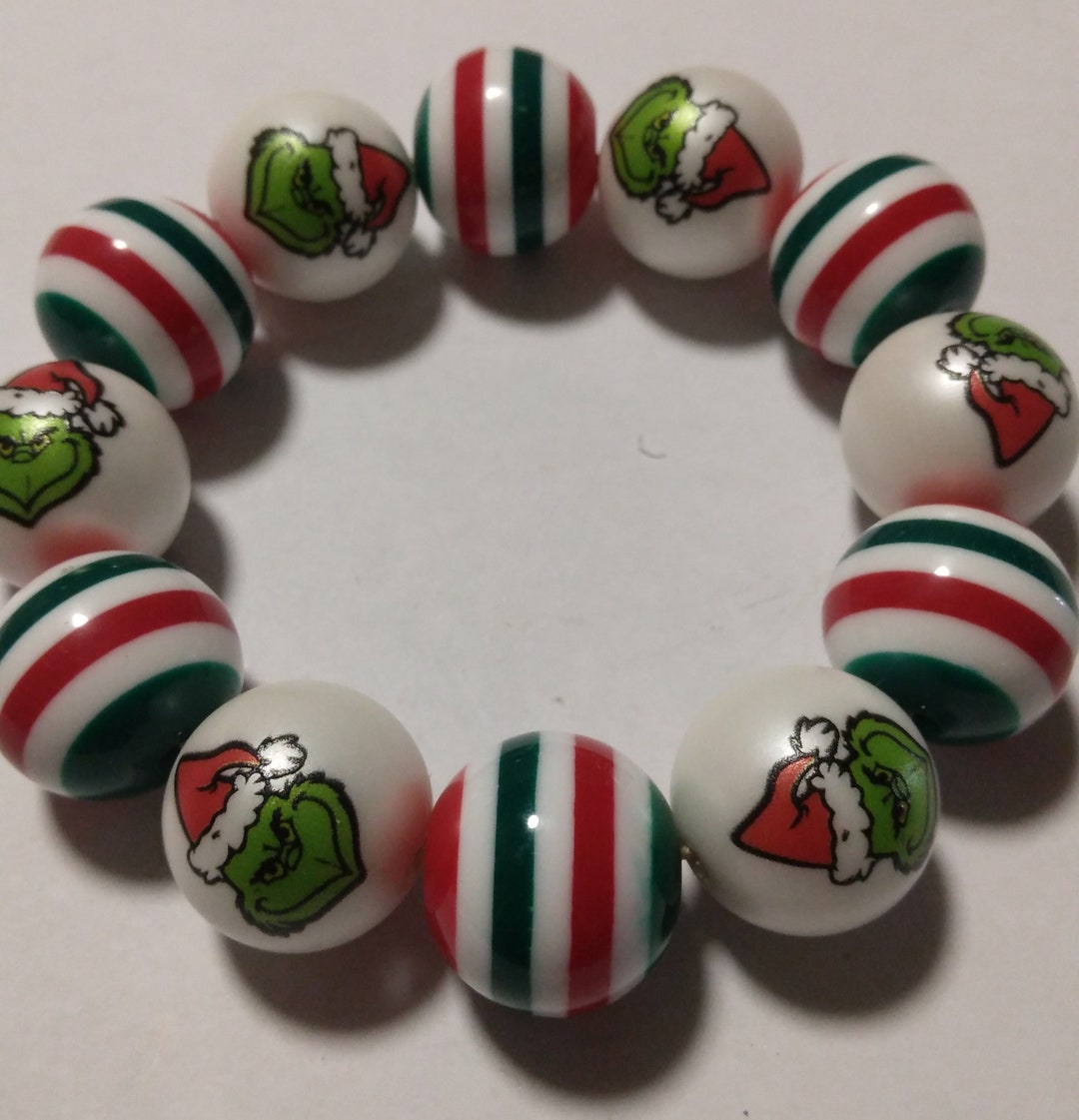 Christmas Grinch Bracelet - Etsy