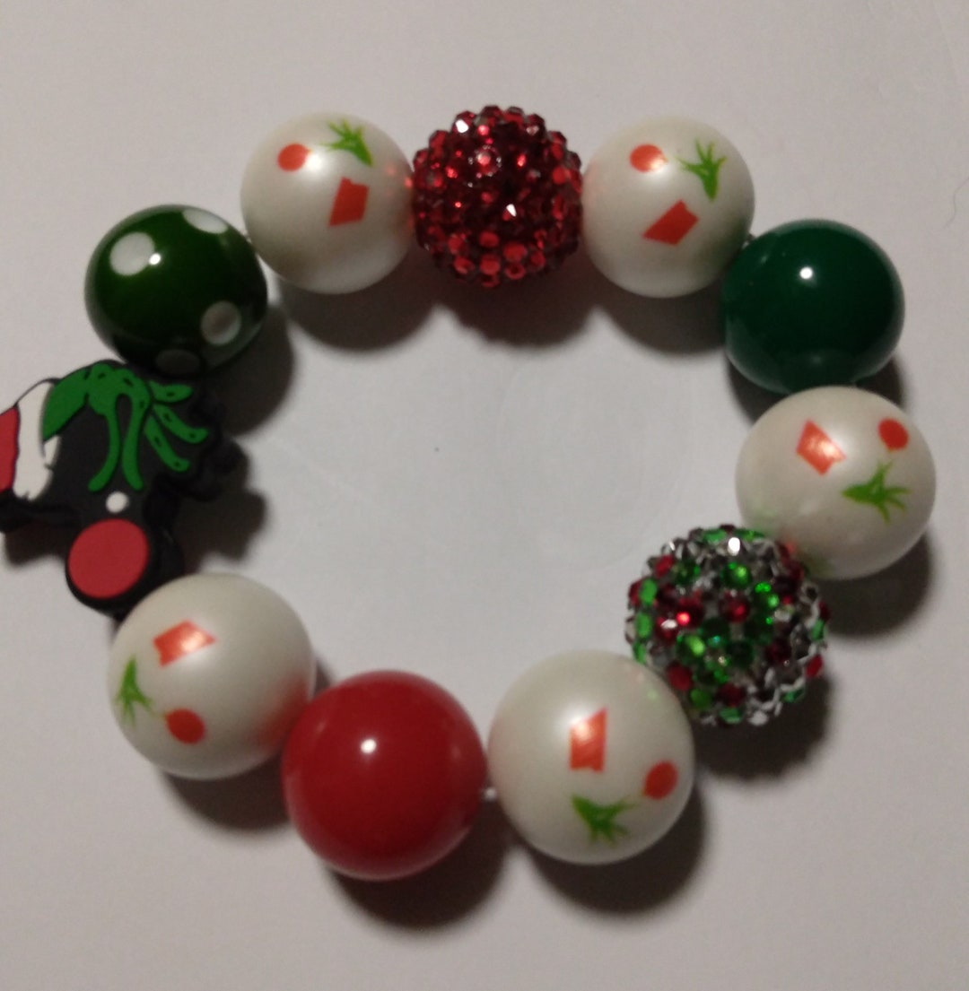 Grinchy Hand Christmas Bracelet - Etsy