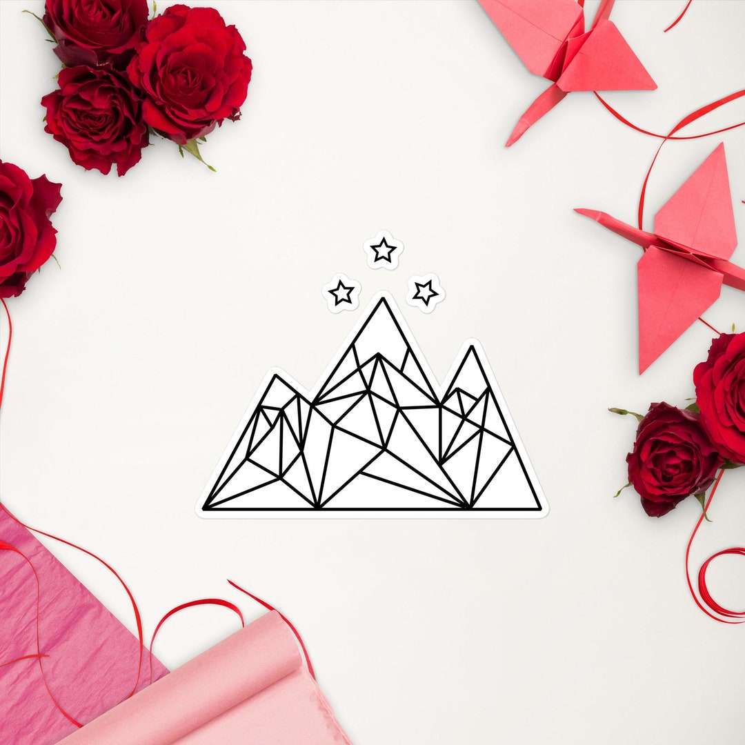 ACOTAR MOUNTAINS & STARS- Die-cut Vinyl Sticker- A Court of Thorns and ...