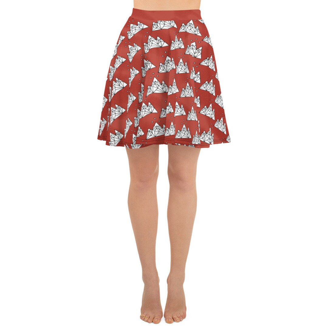 ACOTAR Geometric Mountains and Stars Skater Skirt up to 2X - Etsy