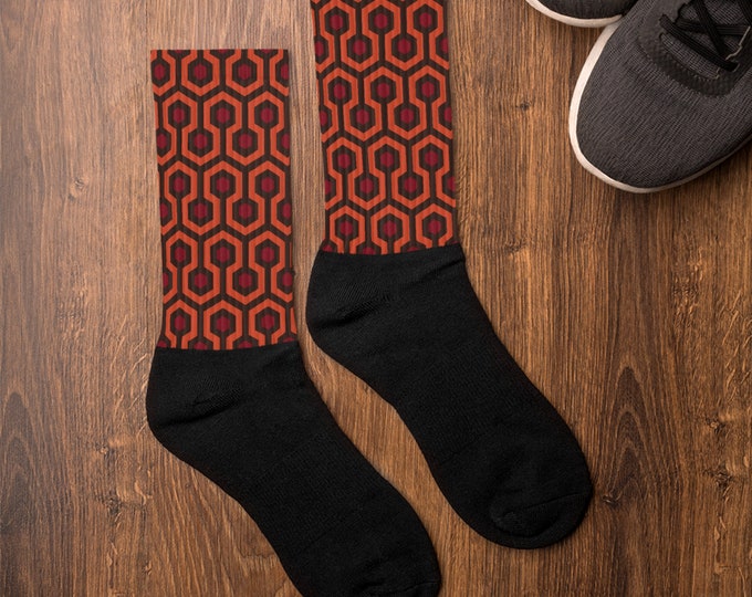 Overlook Hotel Carpet- Two-tone Sublimated Socks - Etsy