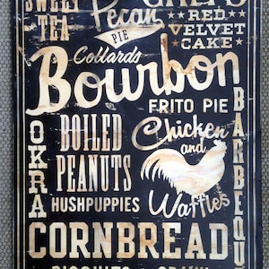 Southern Foods 18"x24" Wood Sign - Etsy