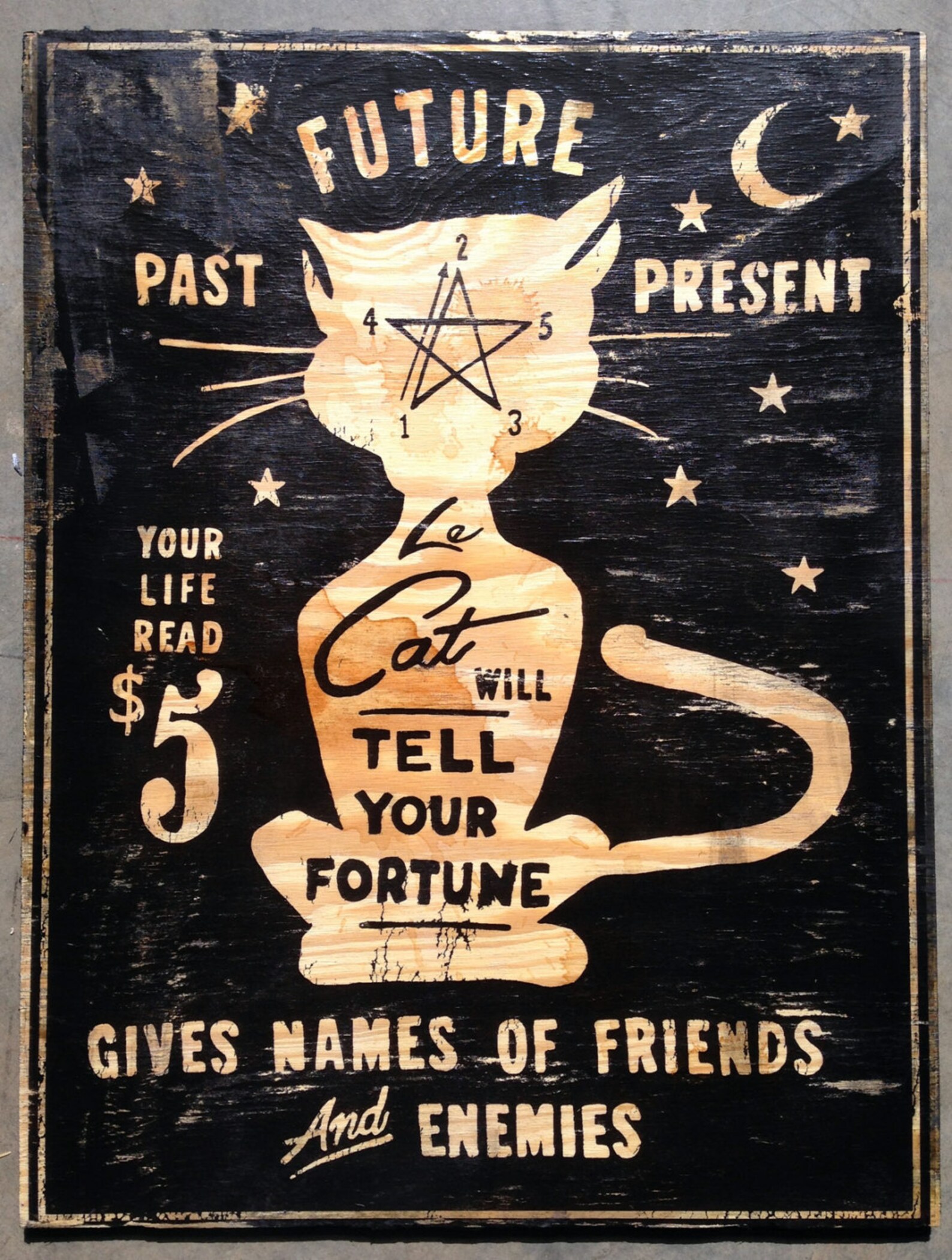 PSYCHIC CAT Sign - Etsy