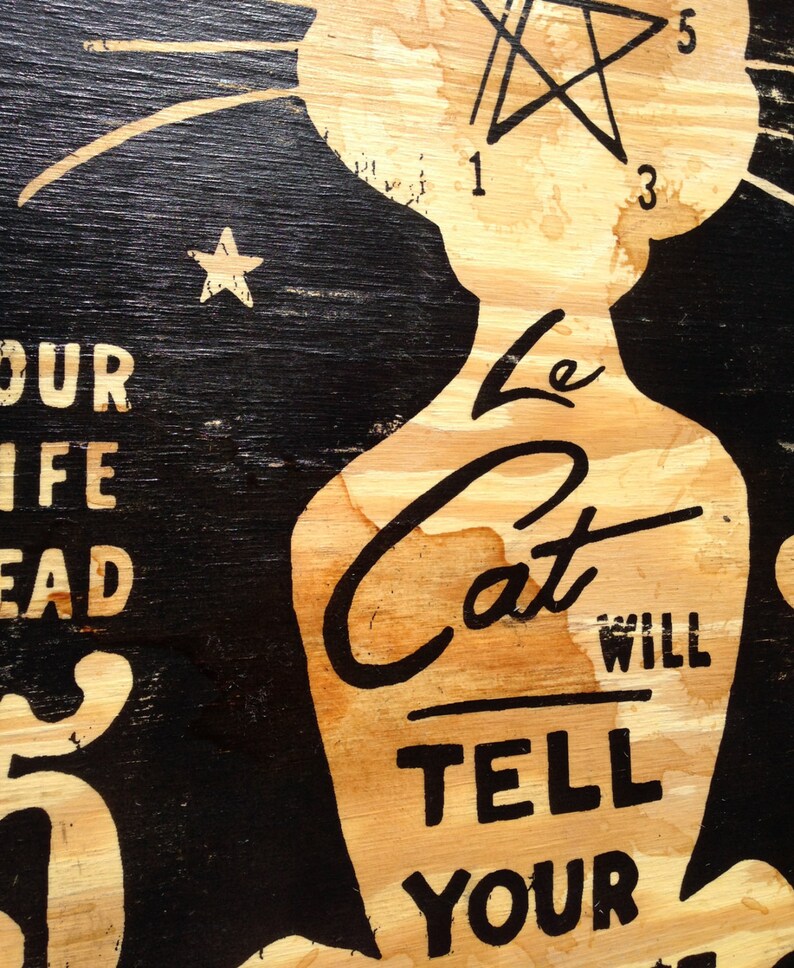 PSYCHIC CAT Sign - Etsy