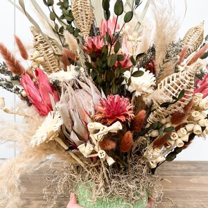 Large Pink Boho Dried Flowers 28” Inches - Etsy