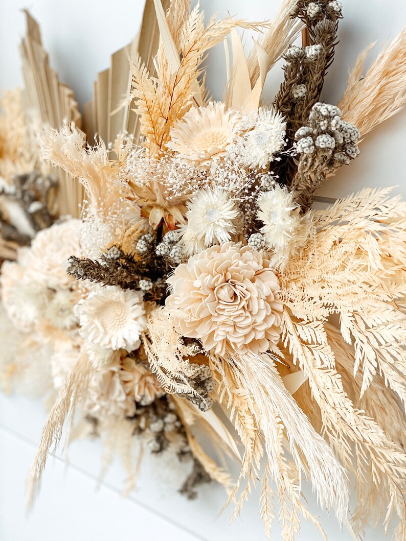Large Bleached Natural Gold Ring Wreath - Etsy