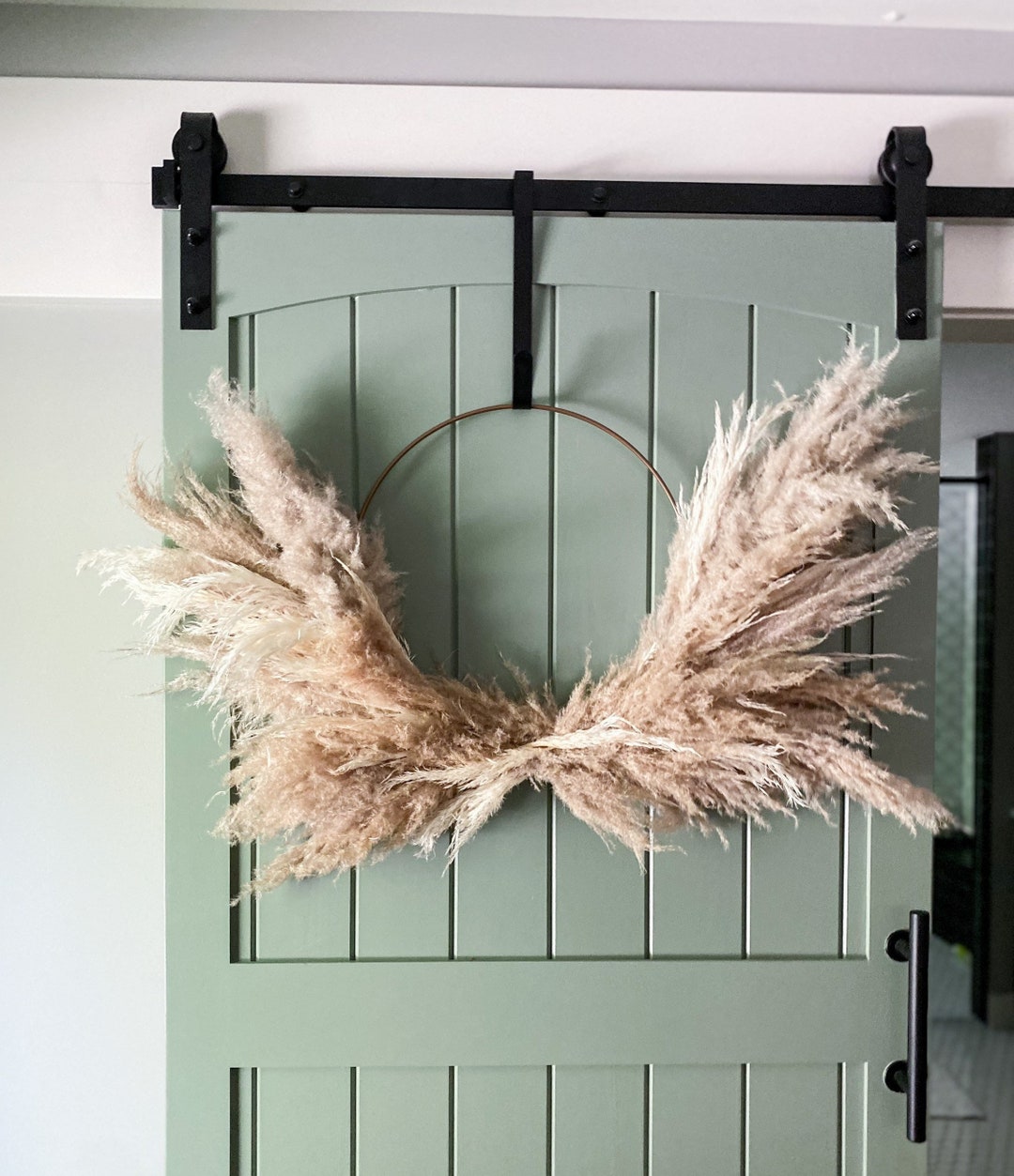 Large Round Pampas Wreath - Etsy