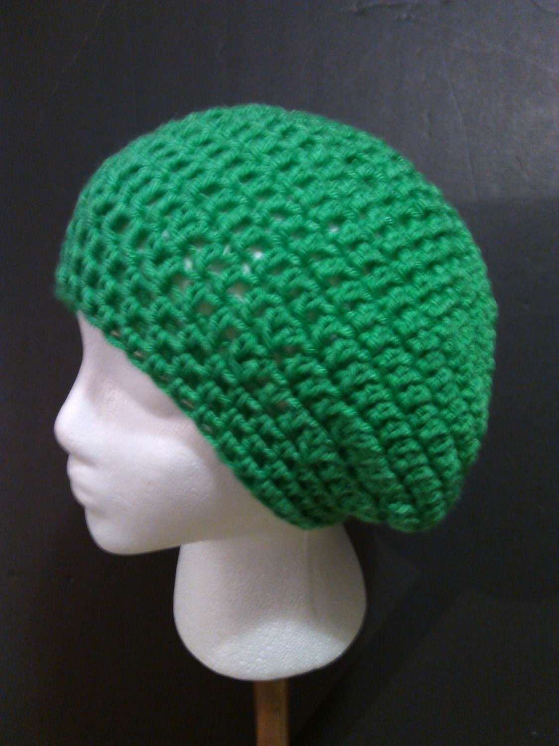 Green Crochet Hat Light Green Crochet Slouchy Beanie Crochet Etsy