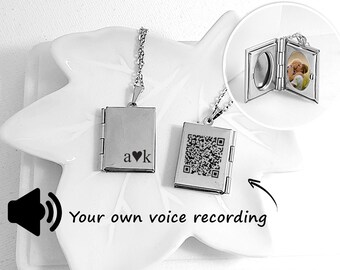 Qr Code Locket - Etsy