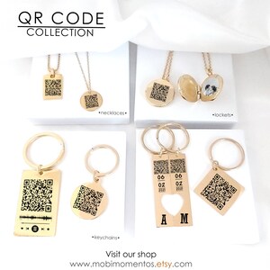 Soundwave QR Code Keychain, Voice Memorial Gift, Voice Recording ...