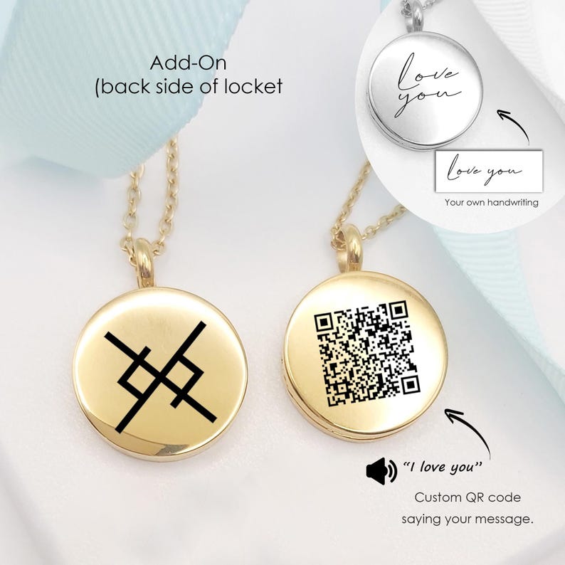 Viking Love Symbol Locket With Photo for Men, Eternal Love Picture ...