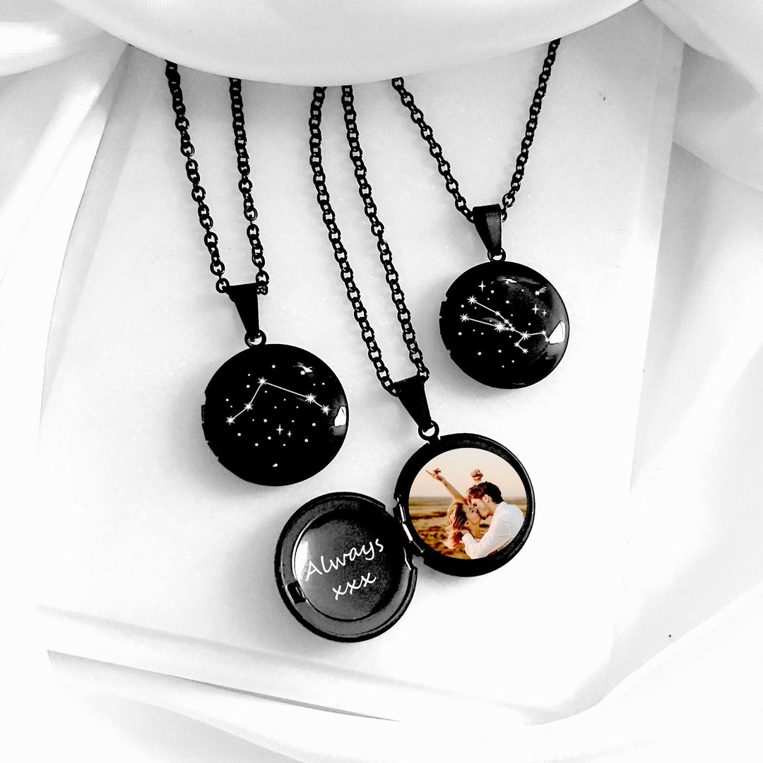 Men Locket Custom Engraved With Your Constellation - Etsy