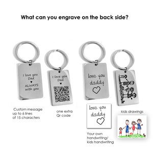 Soundwave QR Code Keychain, Voice Memorial Gift, Voice Recording ...