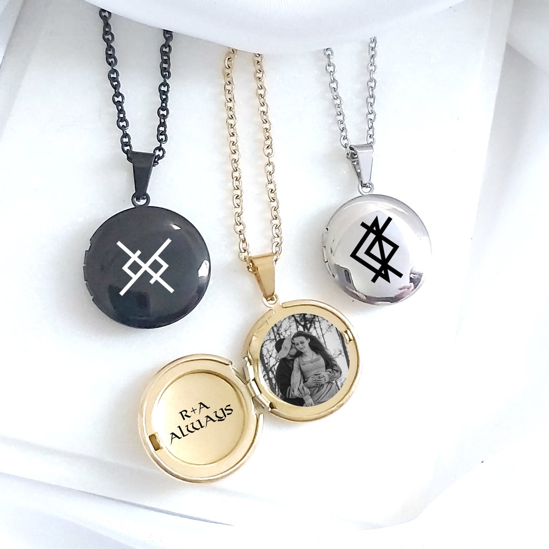 Viking Eternal Love Symbol Locket With Picture for Couples - Etsy Canada