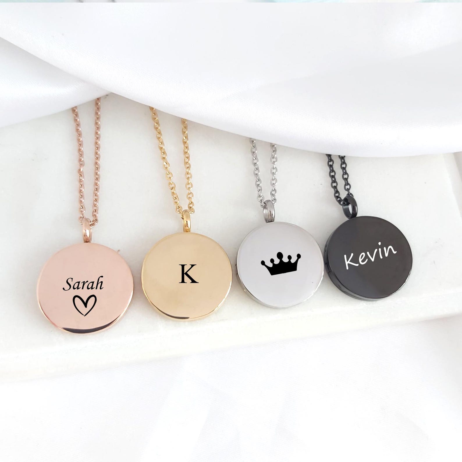 Locket for Teens, Custom Engraved Round Small Locket Necklace ...