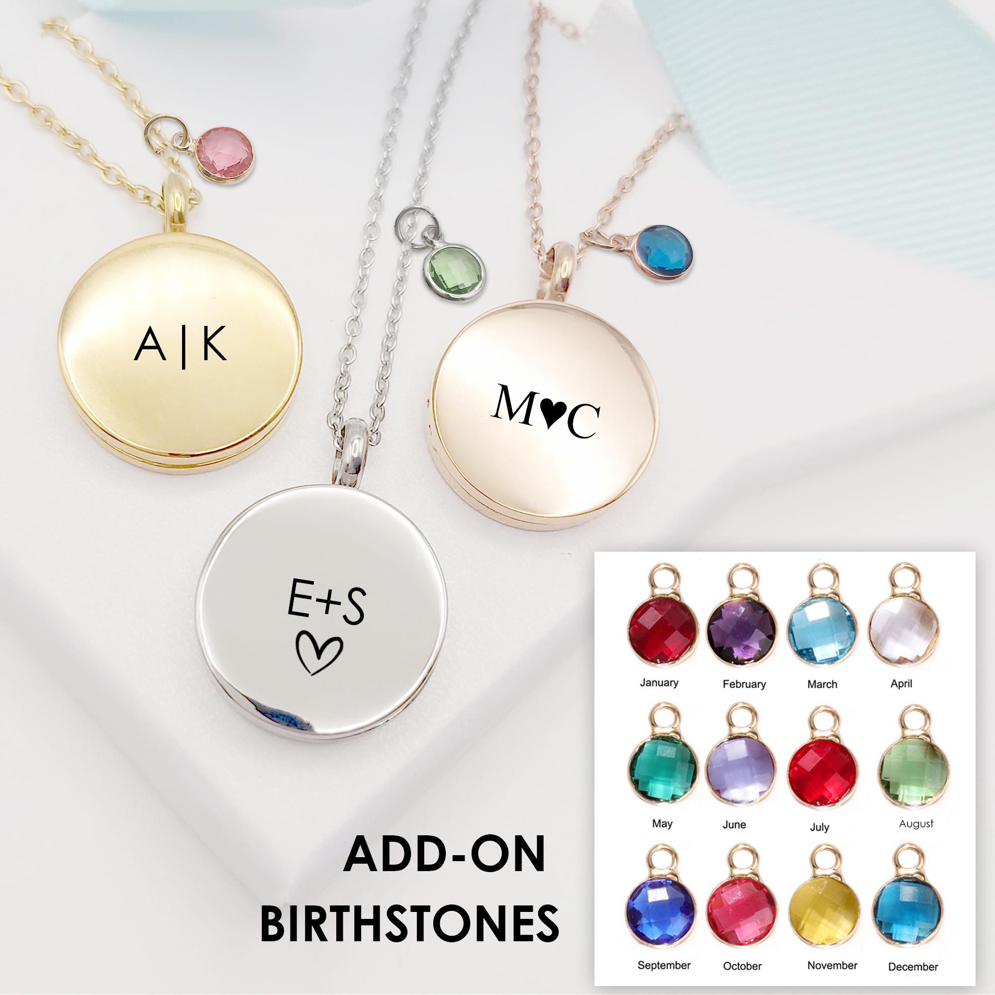 Locket for Kids, Custom Engraved Round Small Locket Necklace for ...