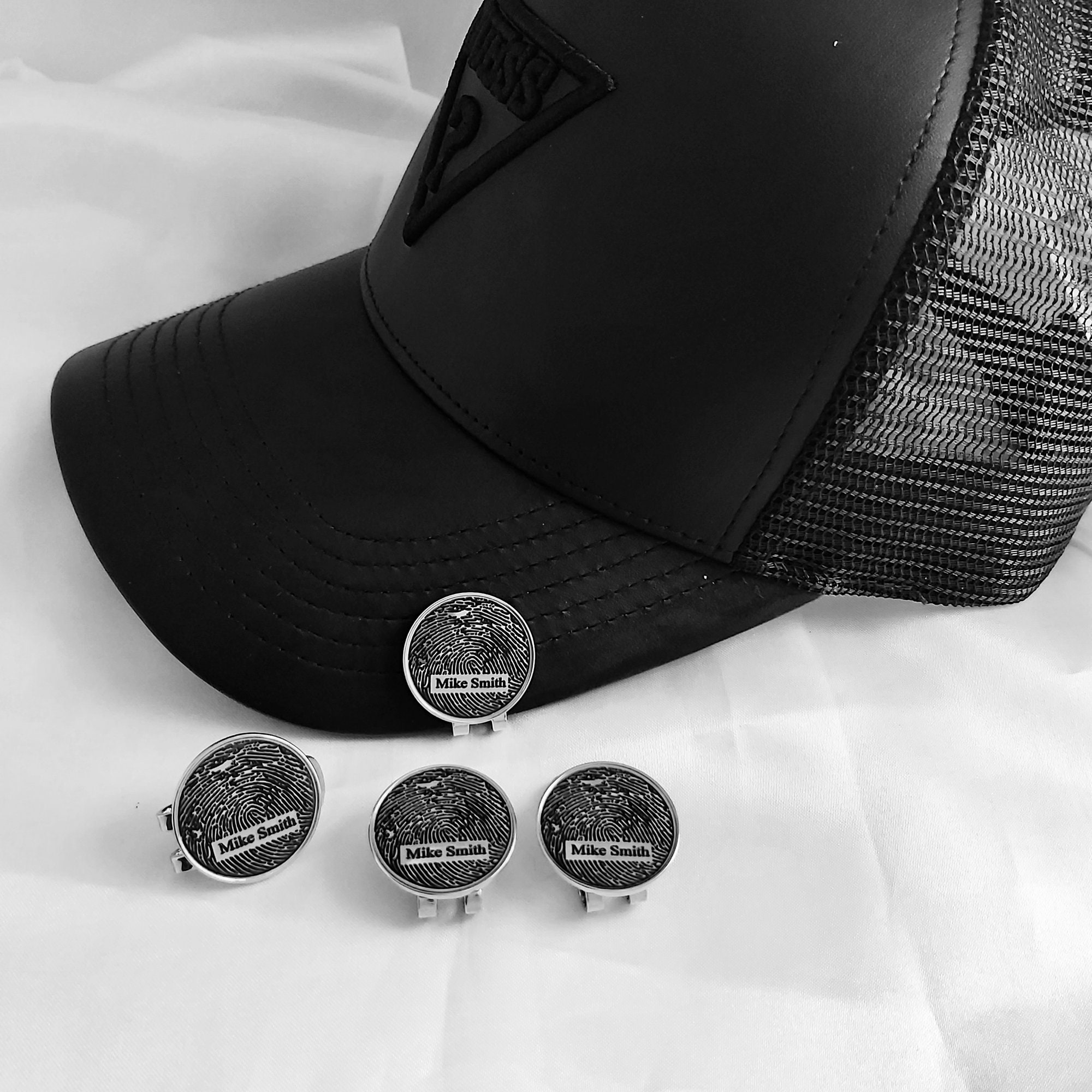 Personalized Golf Hat Magnetic Clip and Ball Marker Engraved - Etsy Canada