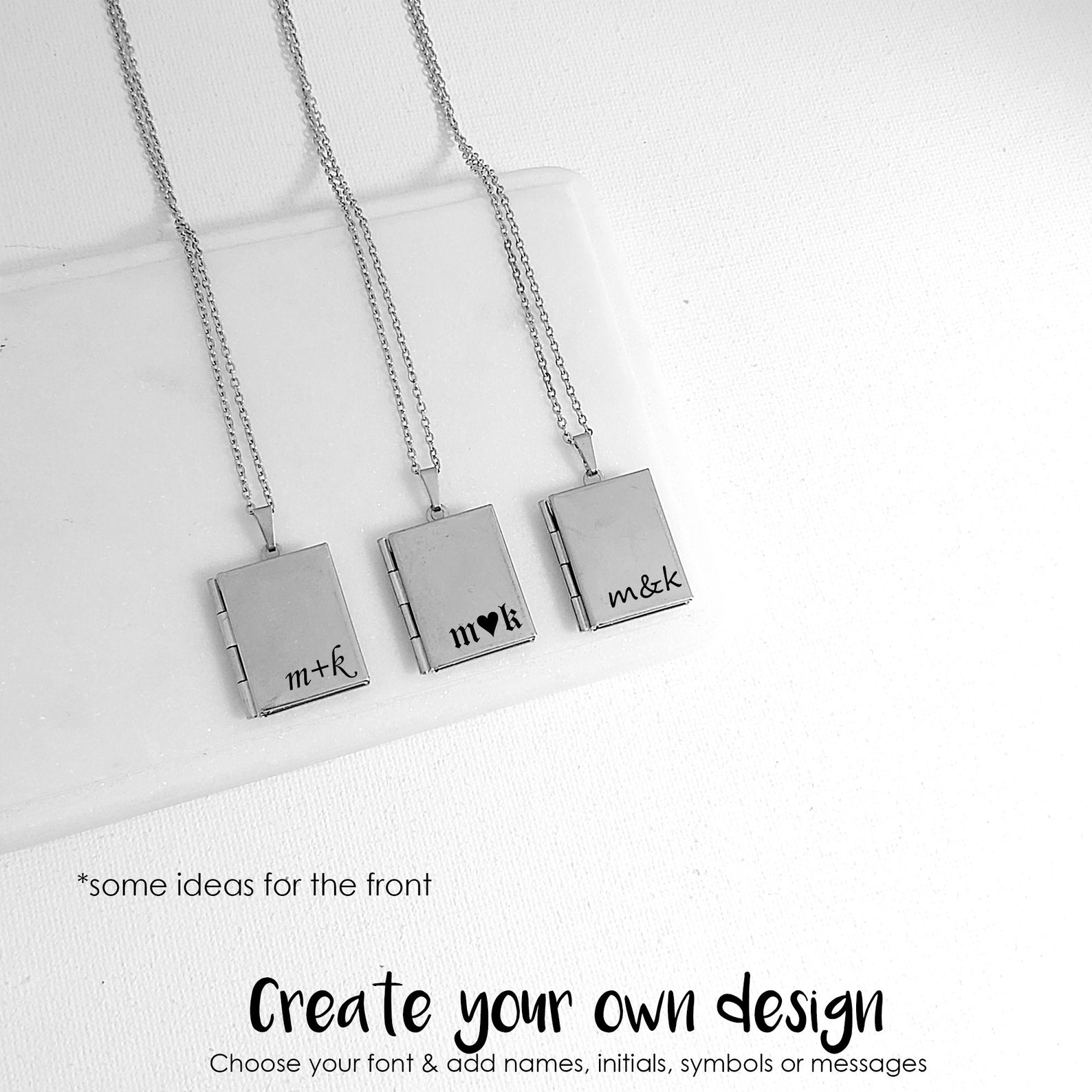 Your Own Voice Recording QR Code Book Locket Necklace for - Etsy Canada