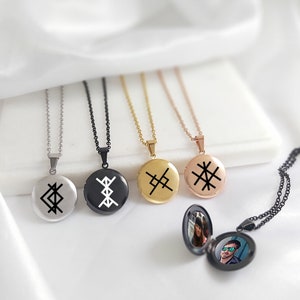 Viking Eternal Love Symbol Locket With Picture for Couples - Etsy Canada