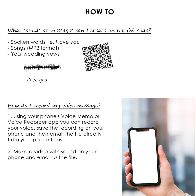Soundwave QR Code Keychain Voice Memorial Gift Voice - Etsy