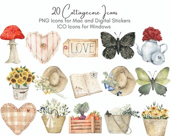 Pc Icons Cottagecore - Etsy