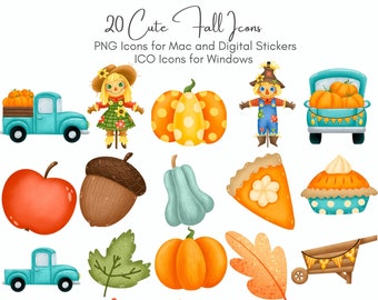 Fall Notion Icons - Etsy
