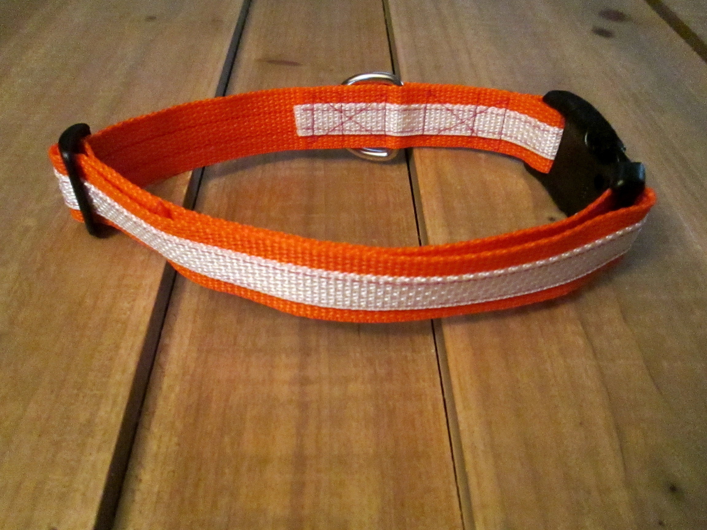 13-24 Classic Canine Dog Collar 1 Width, Bright Dog Collar, Orange ...