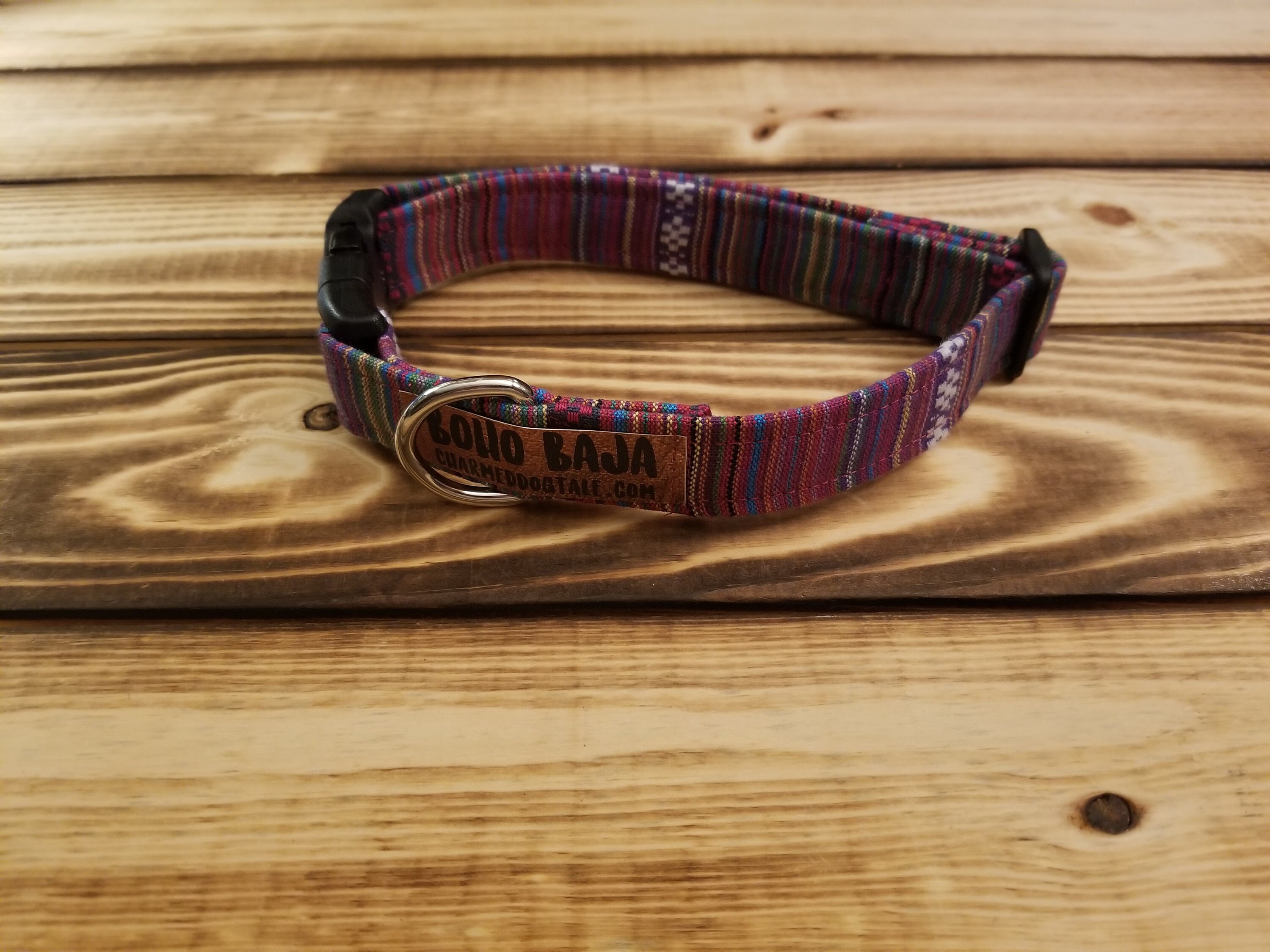13-24 Boho Baja WOVEN Dog Collar 1 Width, Pet Accessory, Woven Fabric ...