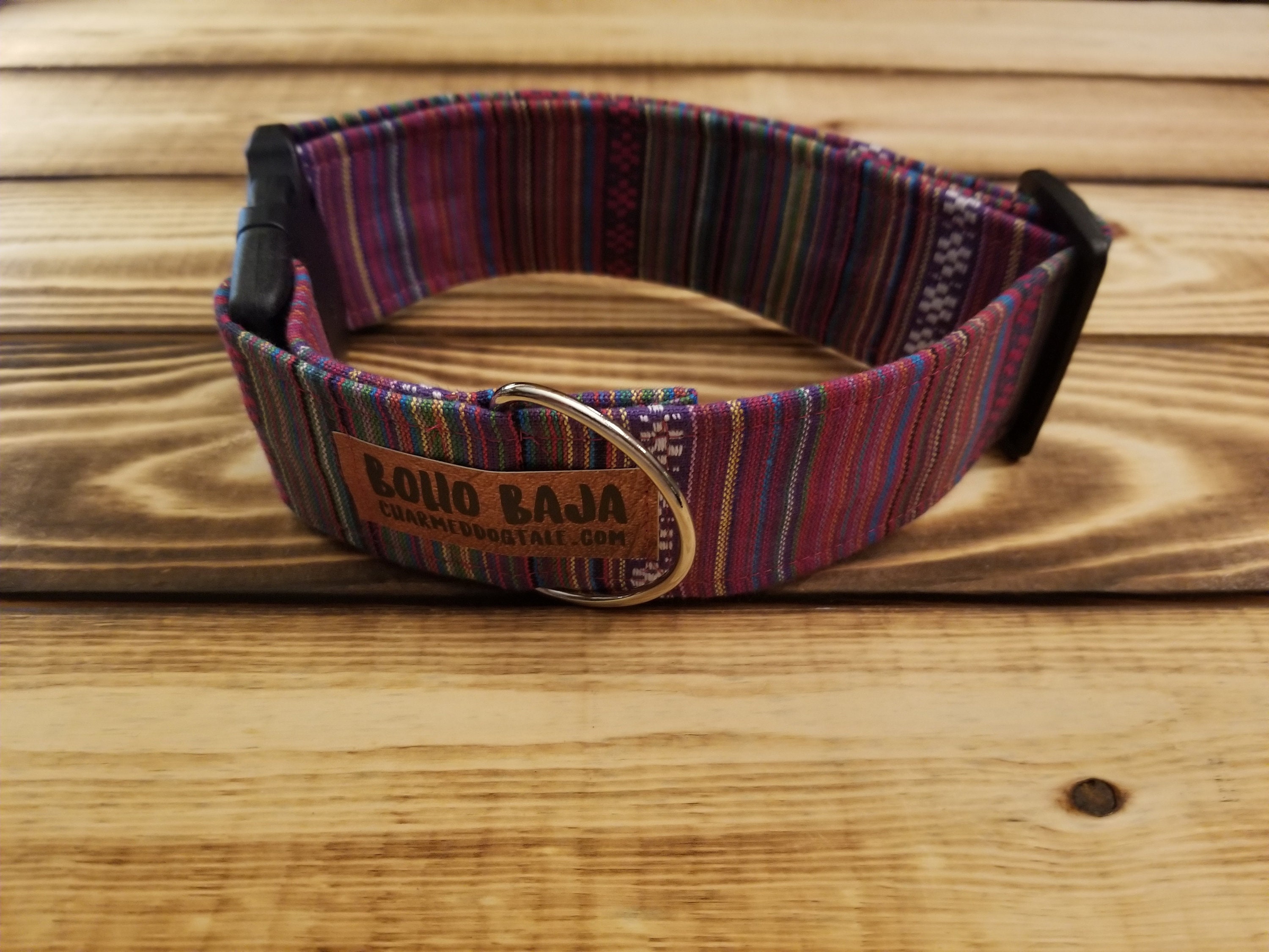 14-26 Boho Baja WOVEN Dog Collar 2 Width, Pet Accessory, Woven Fabric ...