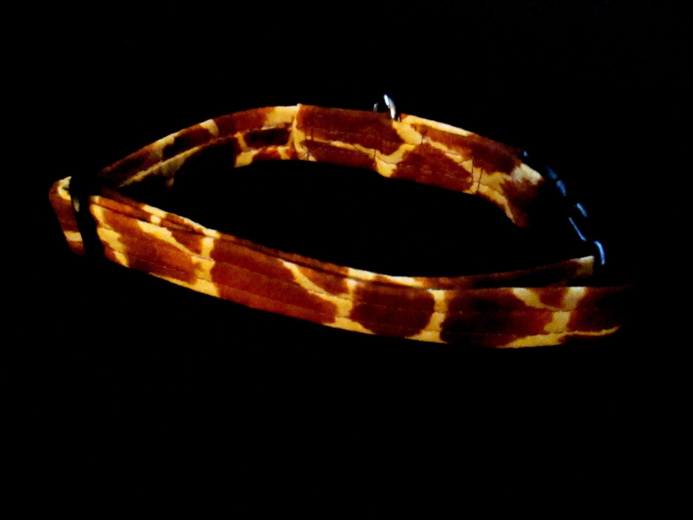 10-19 Serengeti Safari Dog Collar 3/4 width, Safari Pet Collar, Fabric ...