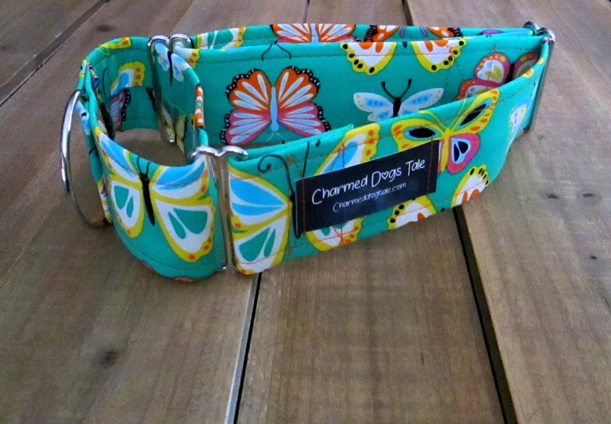 17-30 Fly Away Martingale Collar 2 width, Fun Pet Collar, Fabric Collar ...