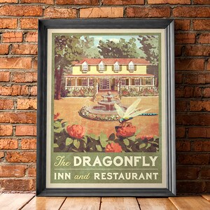 Dragonfly Inn Vintage Poster - Etsy